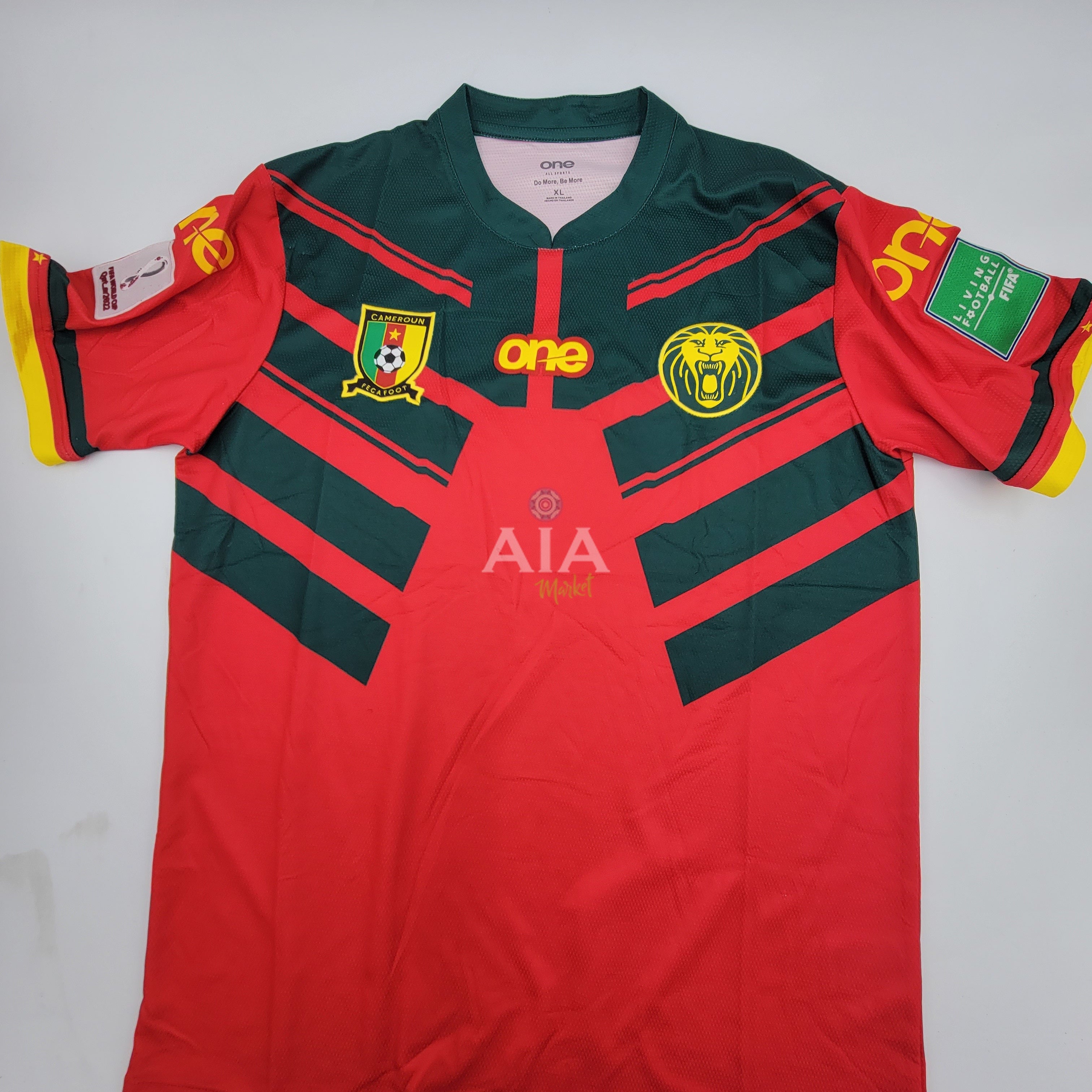 ONE Red Football Shirt Cameroon PRO XL – AIA-Market